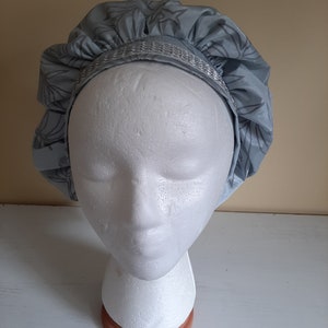 Ice Blue and Grey Muffin Cap, Tudor Renaissance Faire Costume Hat ...