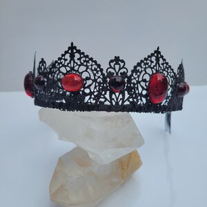 Morgaine Bad Blood Black Filigree Tiara, Evil Queen Vampire,tudor ...