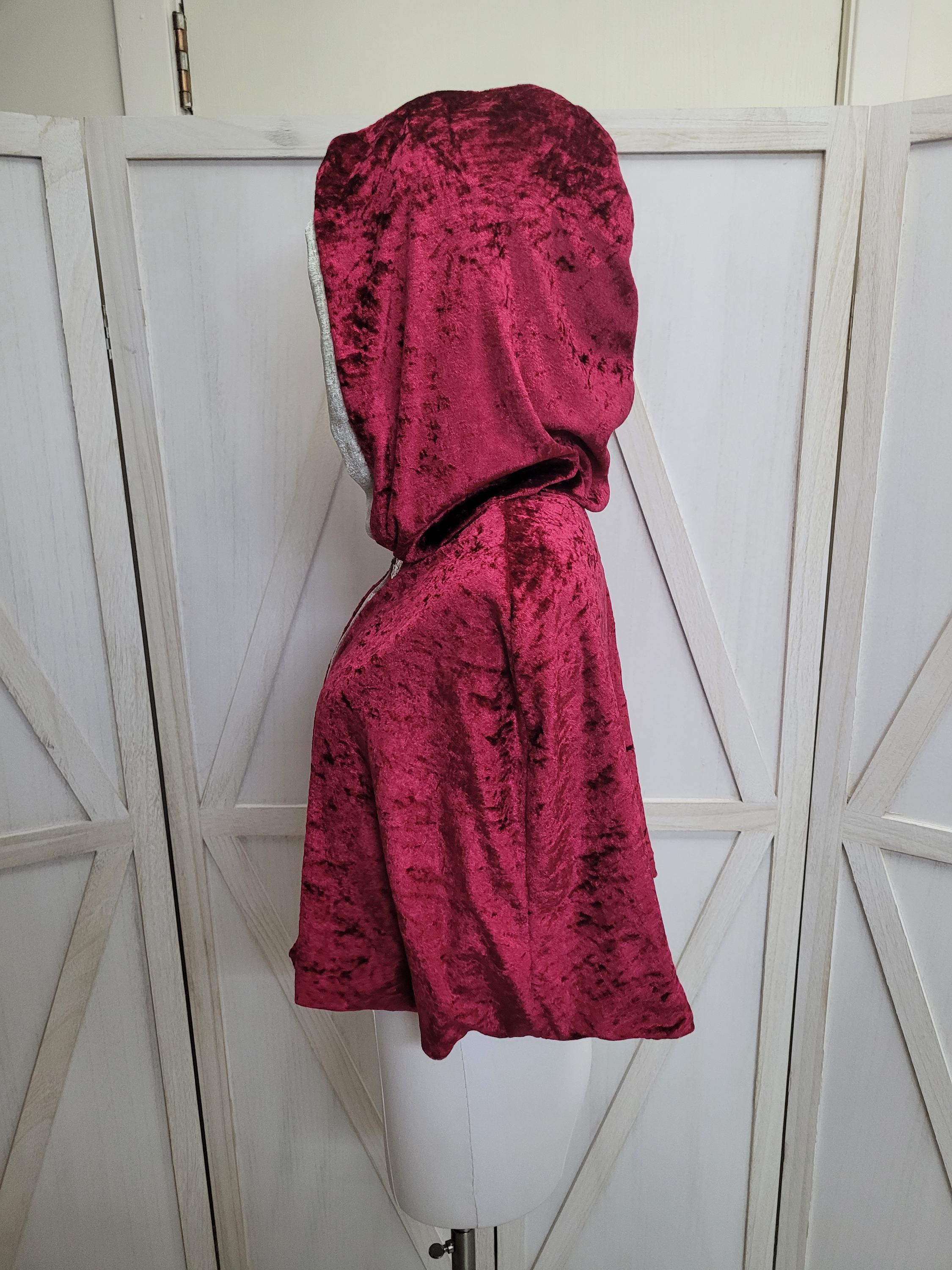 Little Red Riding Hood Tudor Medieval Archer Cape, Woodland Elf Capelet ...