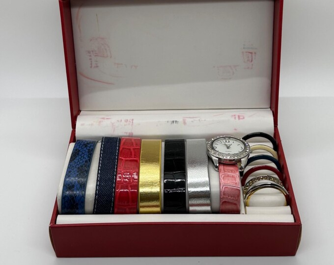 Gruen Quartz Watch With Interchangeable Bands & Bezel Works READ - Etsy