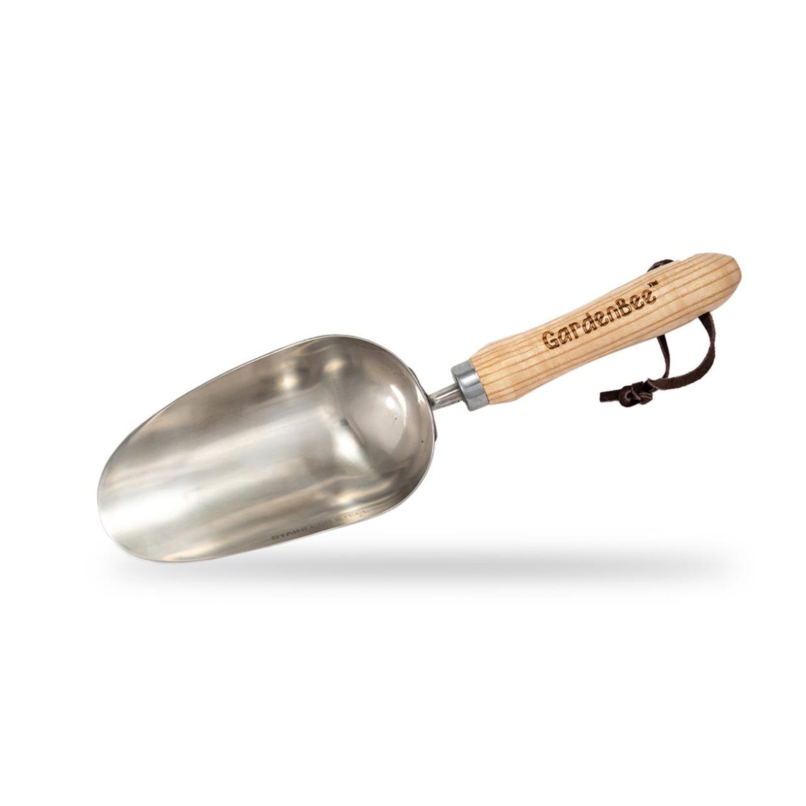 Stainless Steel Garden Scoop | Ergonomic Wood Handle - Etsy