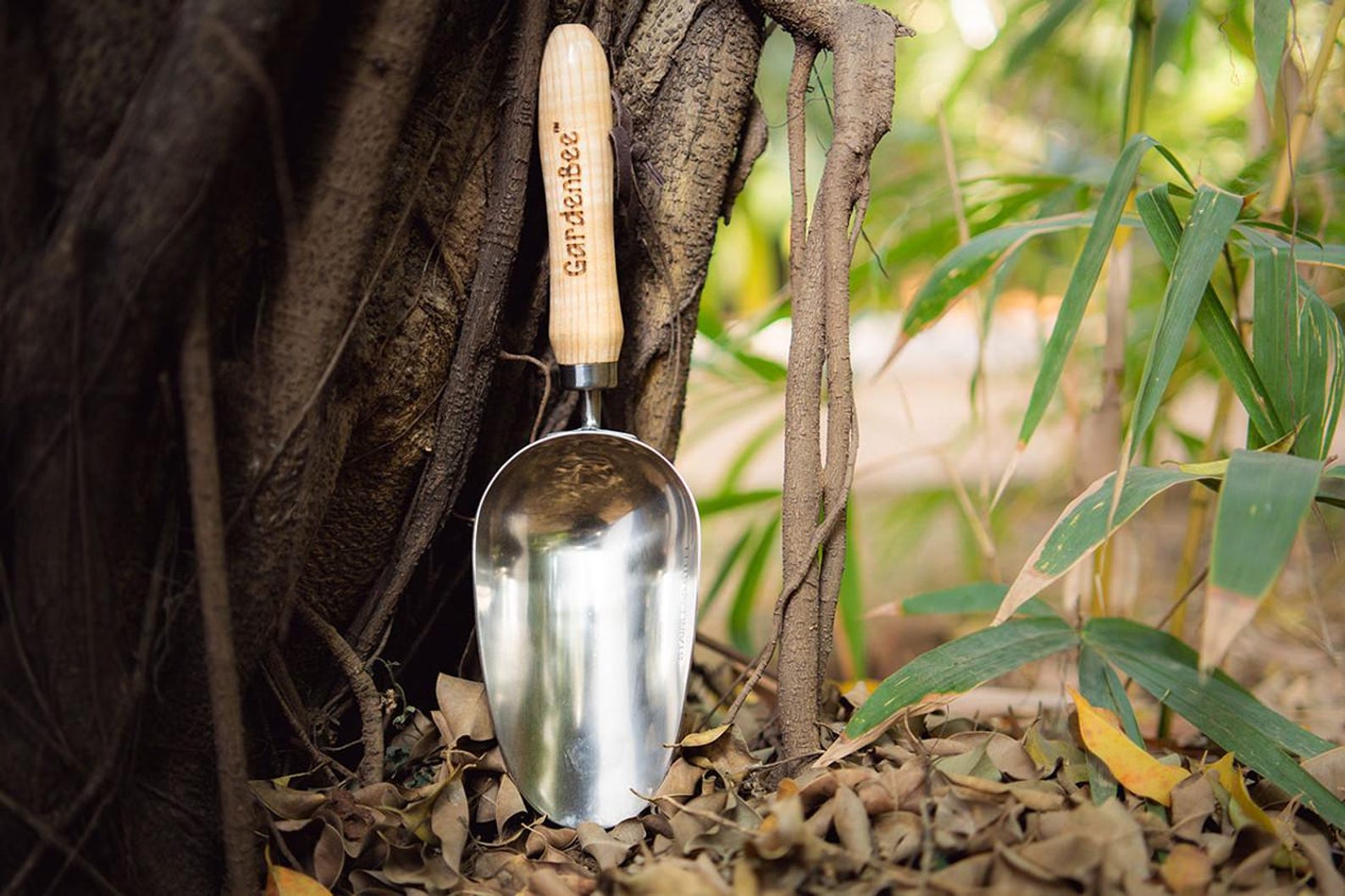 Stainless Steel Garden Scoop | Ergonomic Wood Handle - Etsy