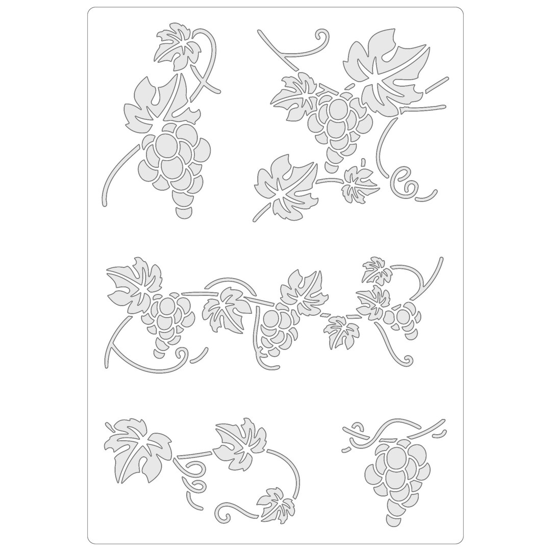 Grape Vine Collection | Food Safe Stencil - Etsy UK