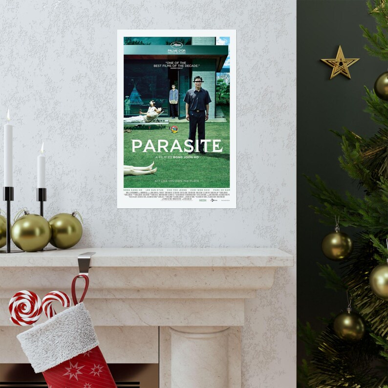 Parasite Movie Poster, Matte Vertical Wall Art, Modern Minimalist Decor ...