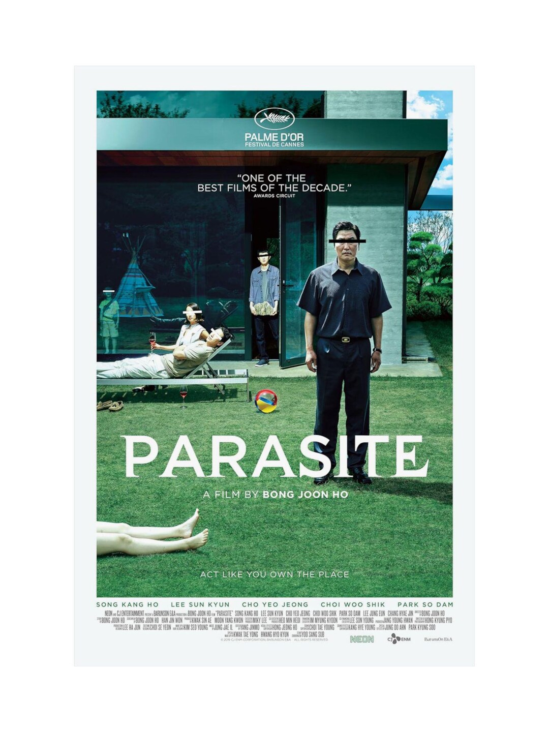 Parasite Movie Poster, Matte Vertical Wall Art, Modern Minimalist Decor ...