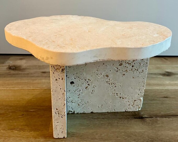 Travertine Stone Travertine Natural Stone Side Table Coffee Table ...