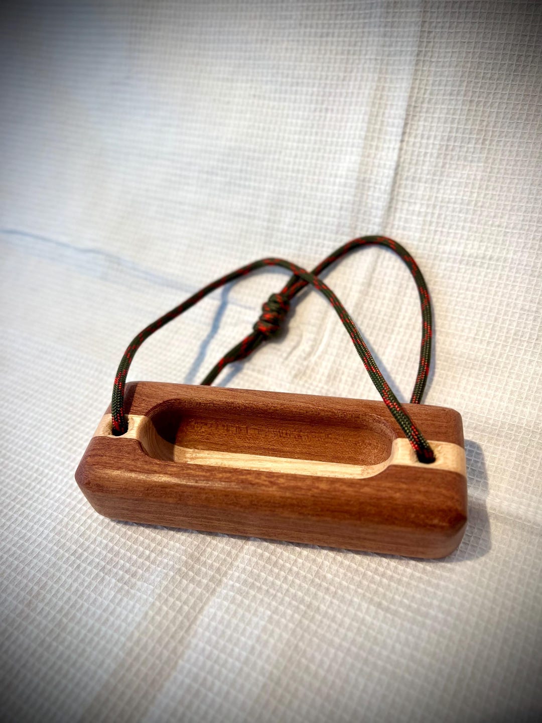 Handmade Wooden Hangboard: Tapered Finger Strength Trainer With ...