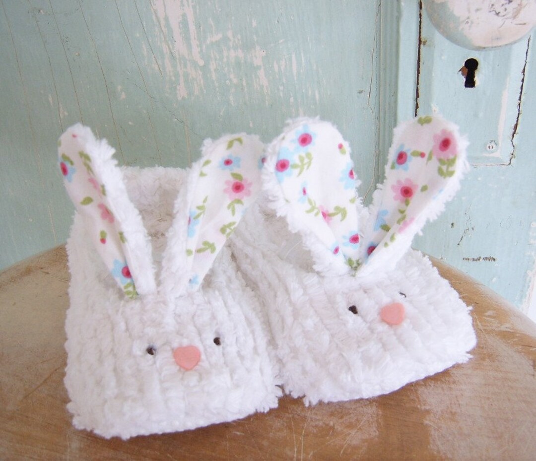 Bunny Slippers Sewing Pattern - PDF - Size 12 Months to 4T - Etsy