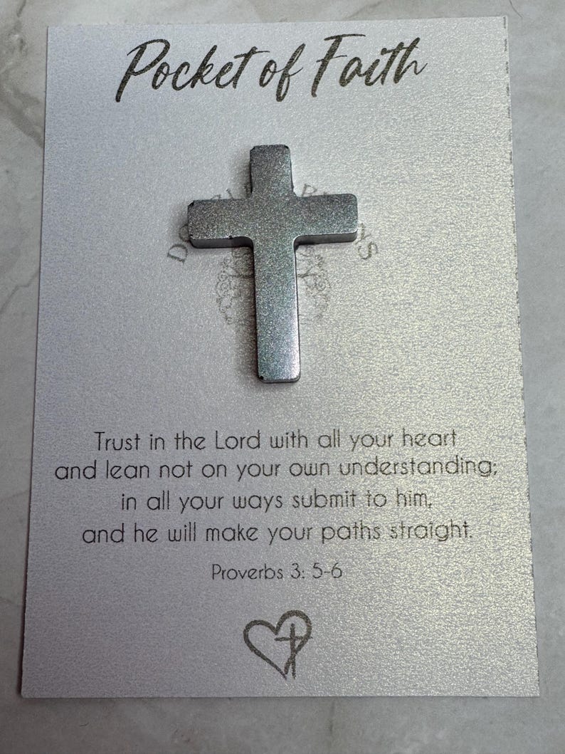 Pocket of Faith Heart Small Cross Keepsake - Etsy