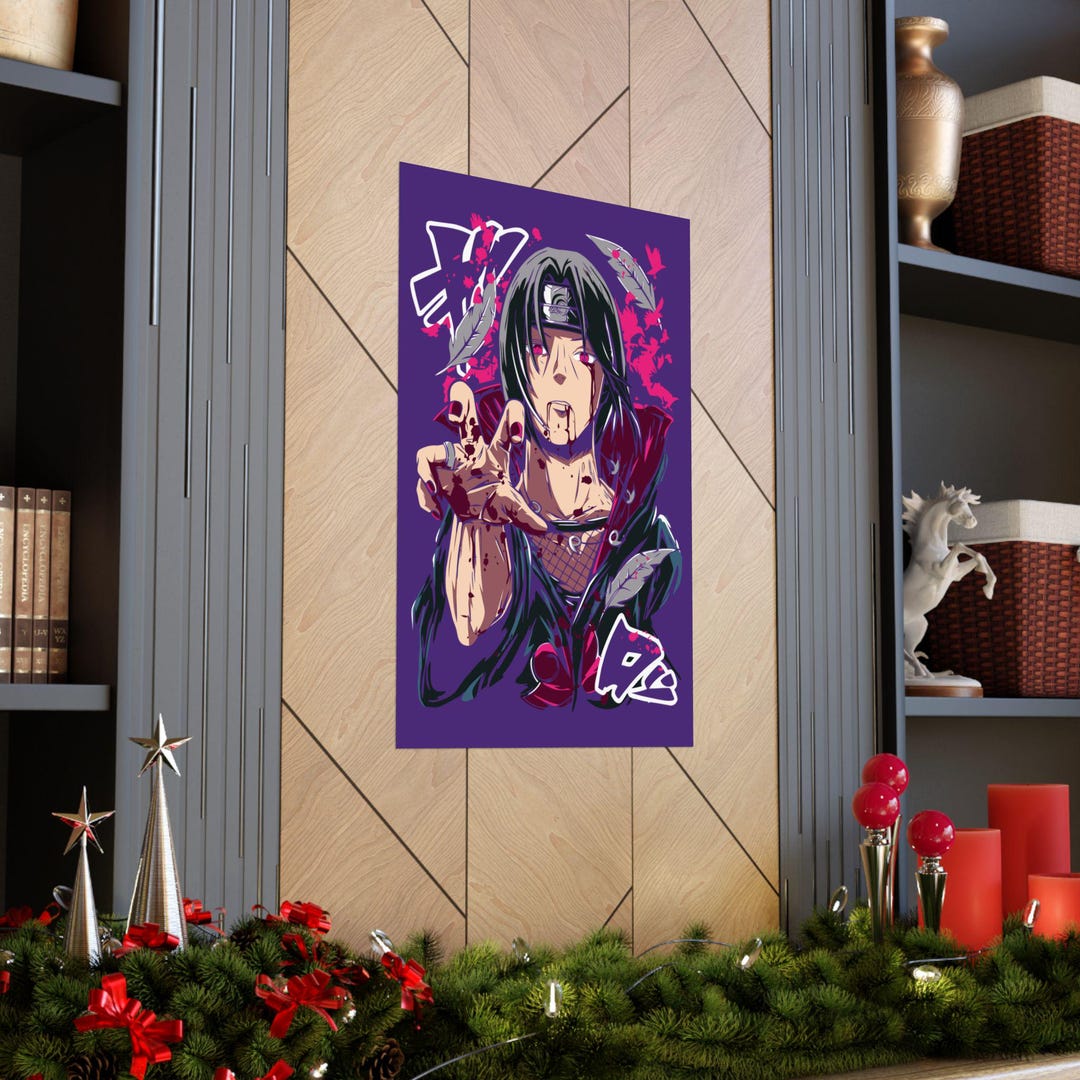 Anime Poster, Naruto Itachi Uchiha, Matte Vertical Wall Art Print ...