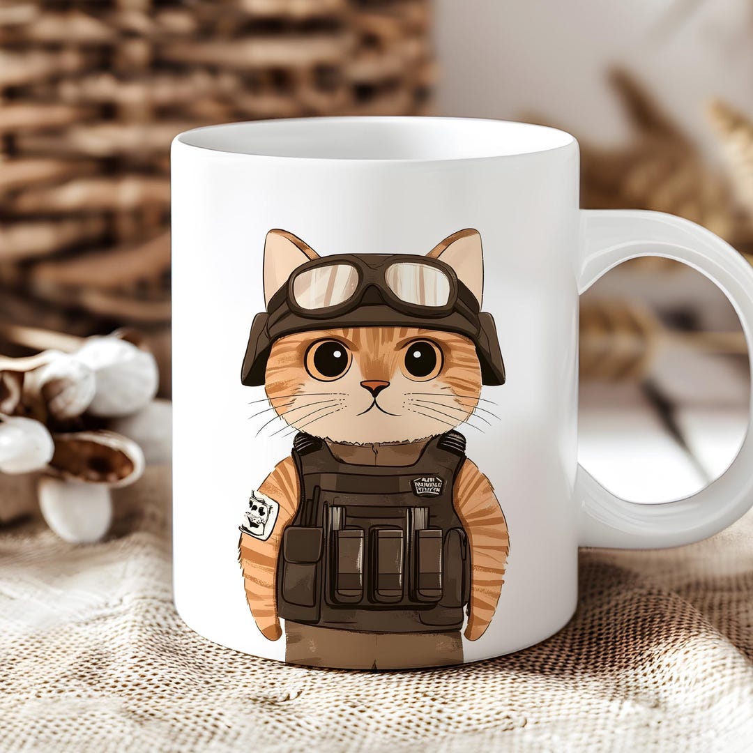 SWAT Police Officer Cat Mug, Police Dad Mug, Fathers Day, Christmas ...