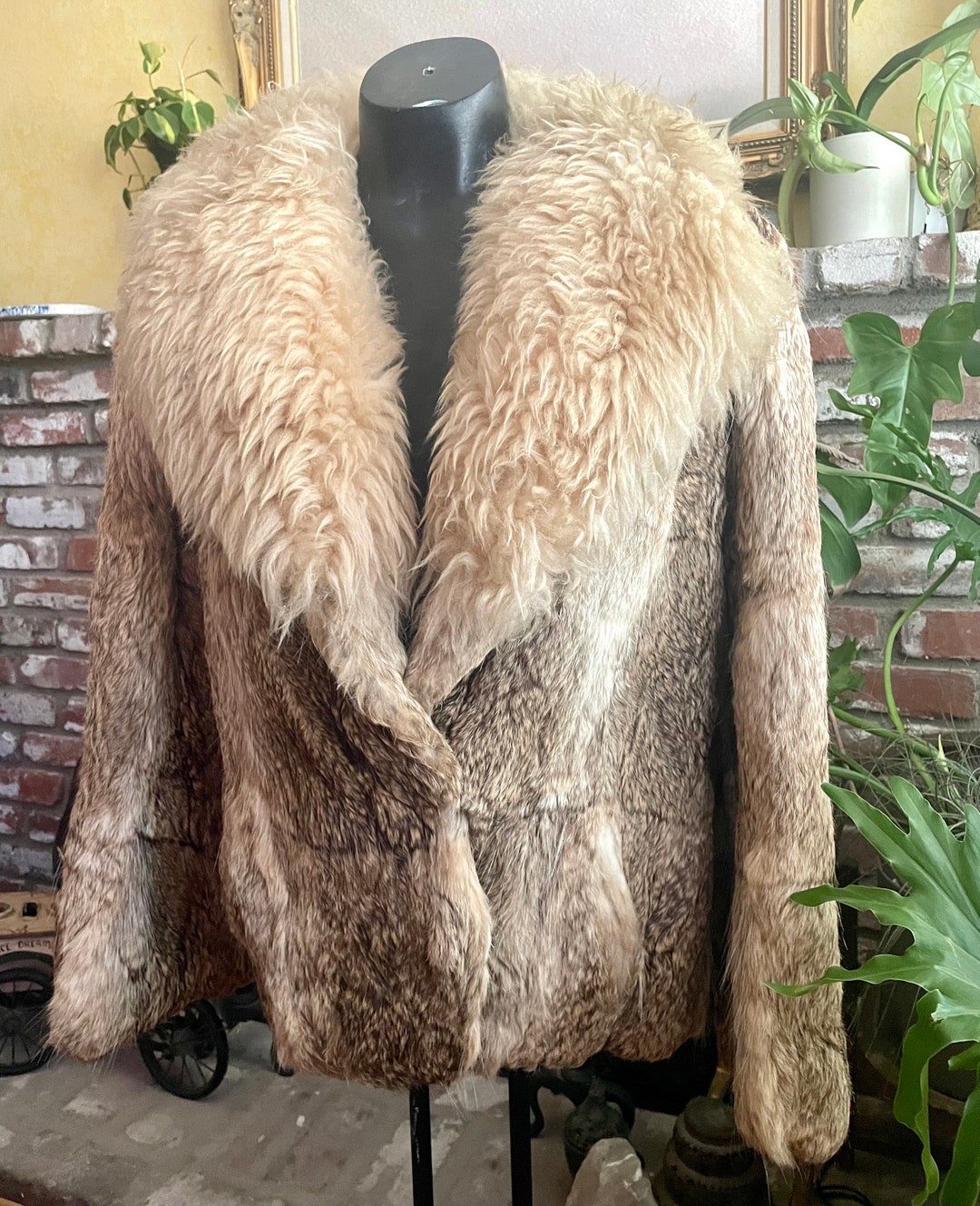 Vintage 70s Rabbit Fur Waist Coat - Etsy