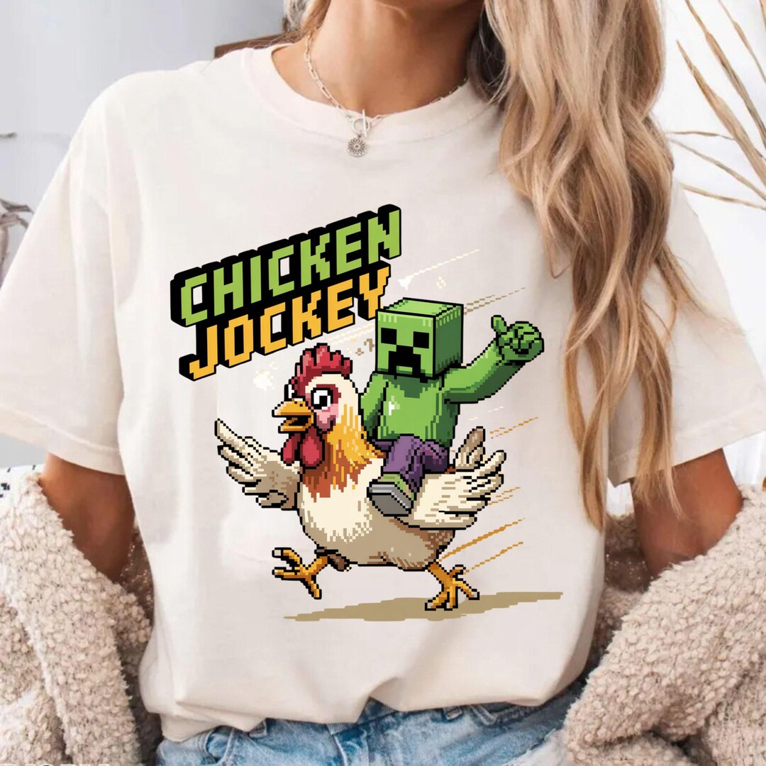 Funny Chicken Game Character PNG Design for Boys Gamer Shirt Cute ...