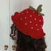 Handmade Strawberry Crochet Hat for All Ages – Cute Red Fruit Bucket ...
