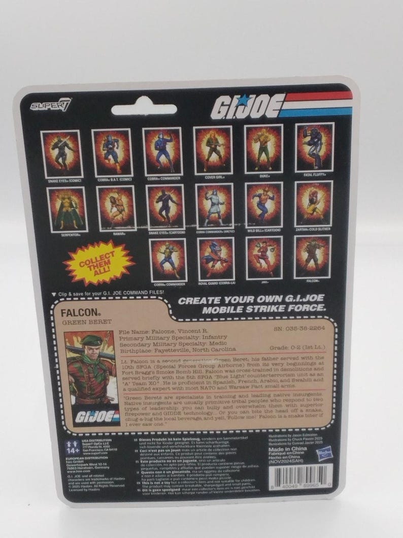 2025 Falcon Gi Joe Reaction on Card - Etsy