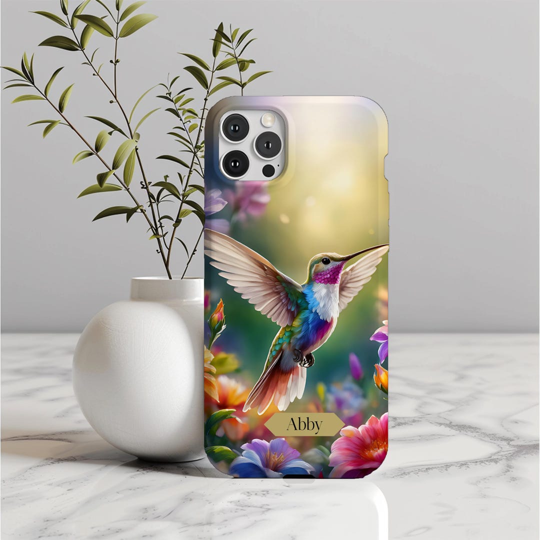 Personalizable Hummingbird Magnetic Phone Case, Bird Lover’s Tough ...