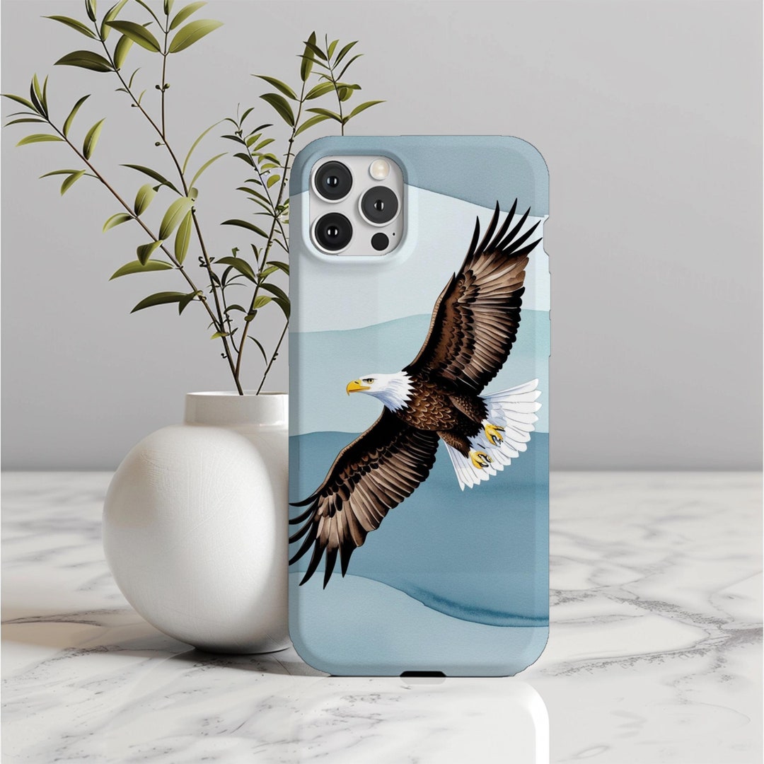 Personalized Bald Eagle Tough Phone Cases for Iphone, Galaxy & Pixel ...