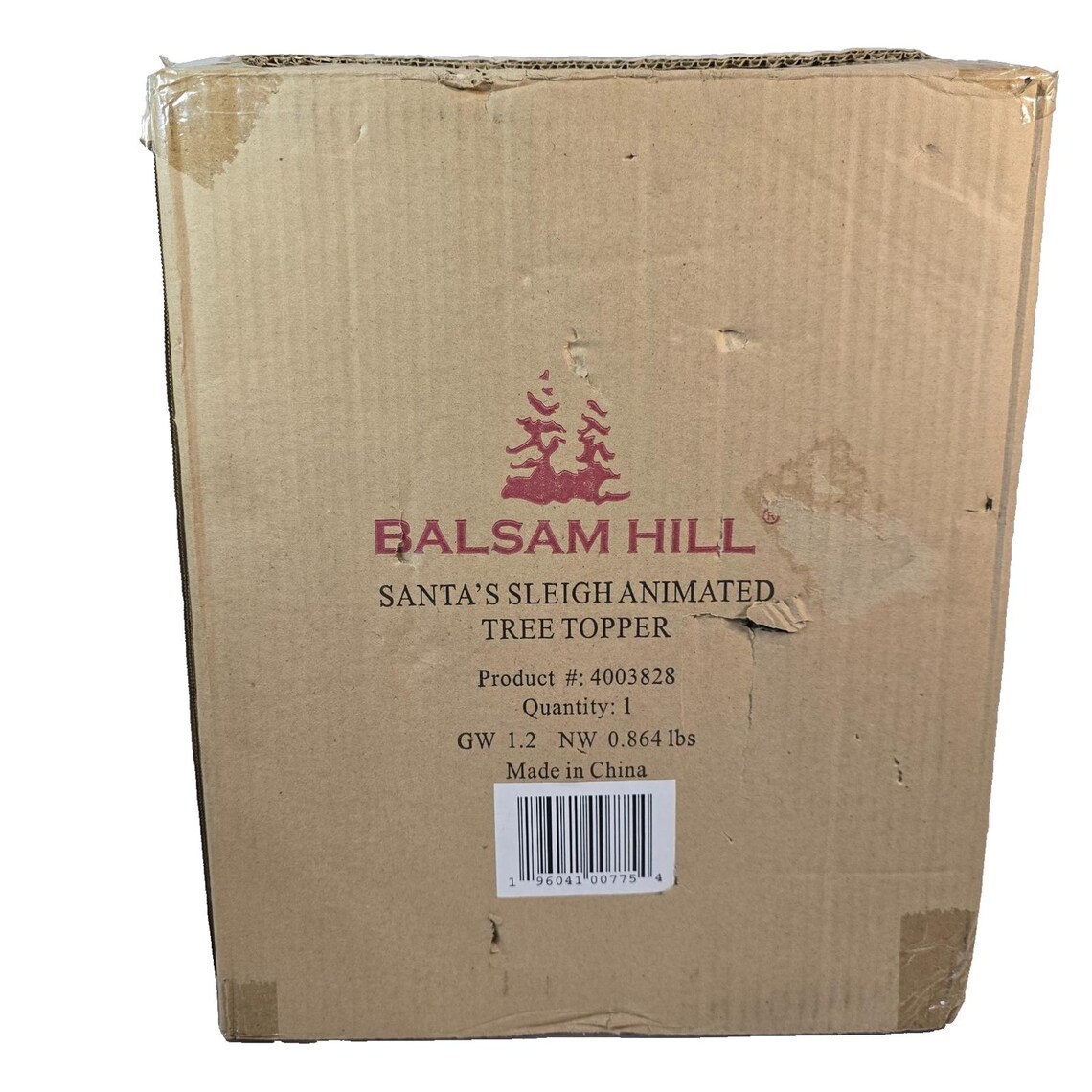 Balsam Hill Santa’s Sleigh Animated Tree Topper - Etsy