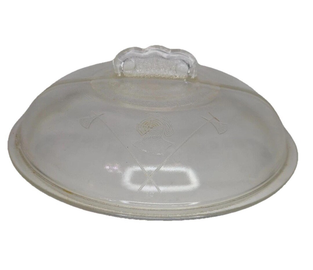 Vintage MCM GUARDIAN SERVICE Ware Round Lid 9-3/4”(8-7/8” Inner Lip) 6c ...