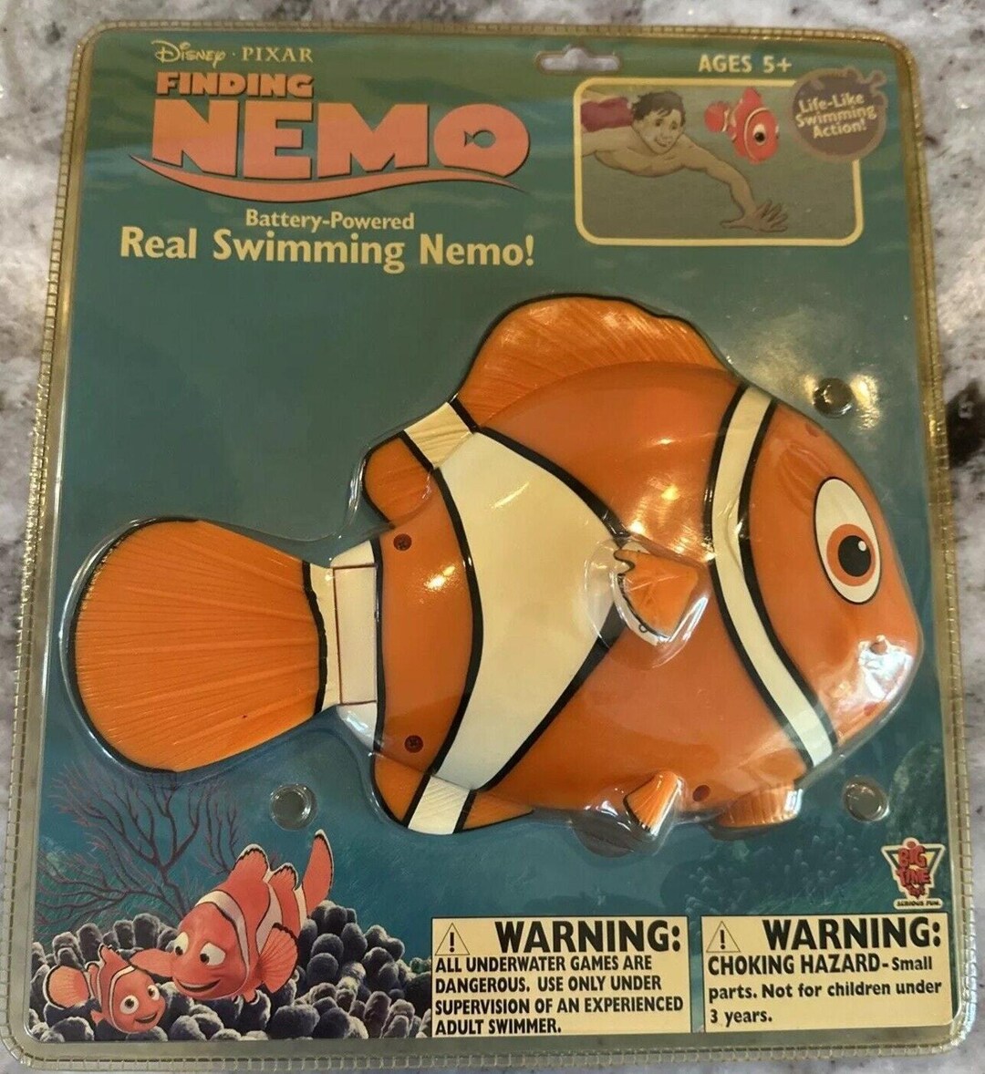 2003 Disney Pixar Finding Nemo Real Swimming Battery Powered Pool Toy ...