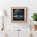 Abstract Barren Tree Landscape Art Print: Moody Living Room Decor ...