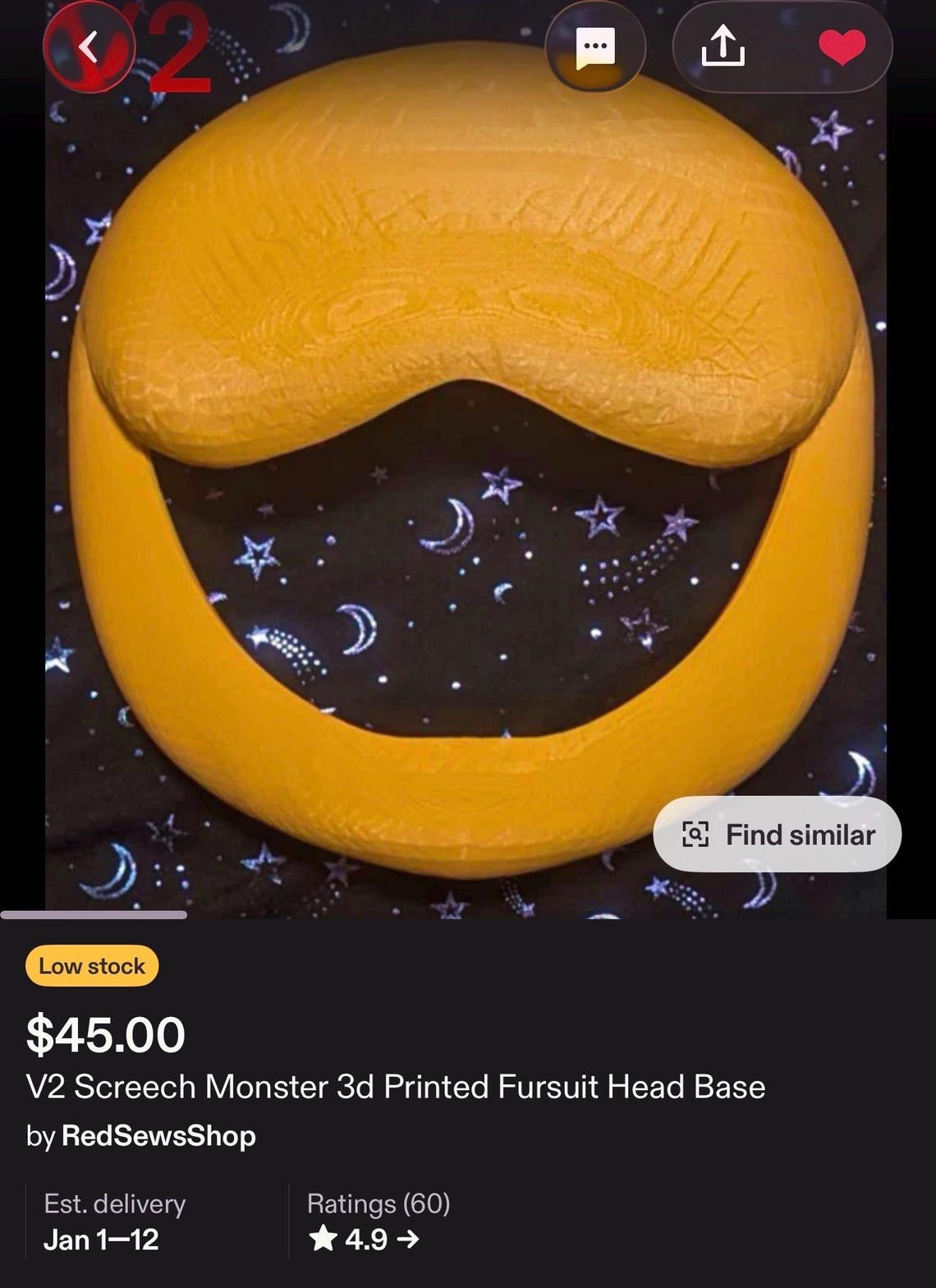 Orange Screech Fursuit Head Preclaim (please Read Desc!) - Etsy