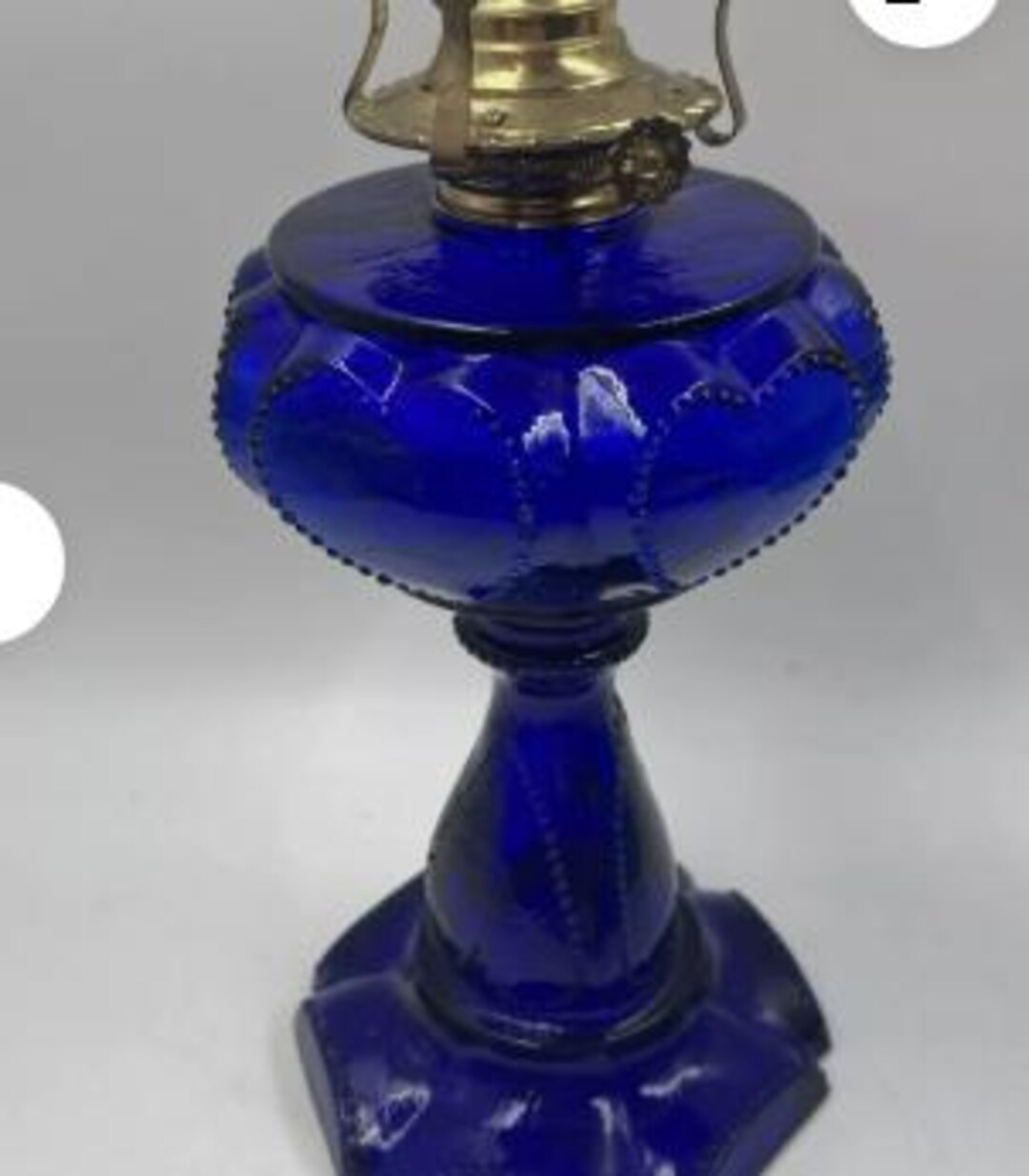 Vintage Findlay Cobalt Blue Queen of Hearts Oil Lamp Sweetheart Rare - Etsy