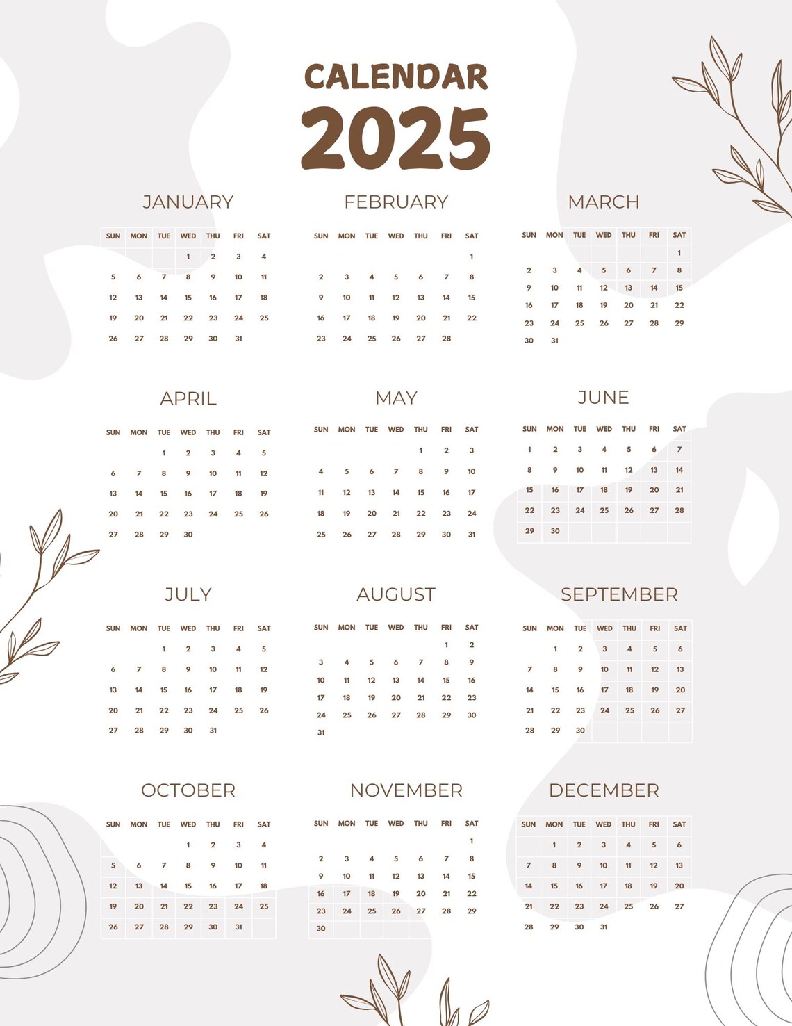 Calender and Goals 2025. Your Path to Achievement - Etsy