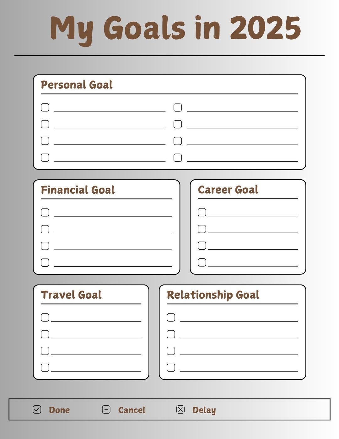Calender and Goals 2025. Your Path to Achievement - Etsy