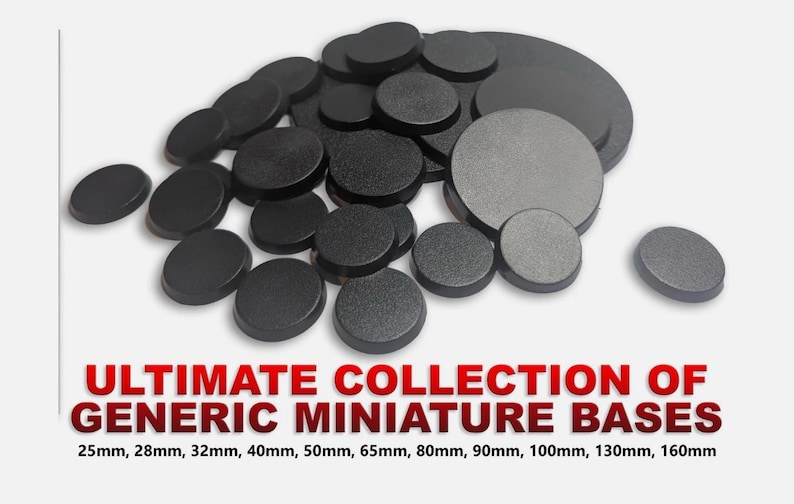 Warhammer 40k ,aos Bitz, Miniature Bases! All Sizes! Made in USA - Etsy