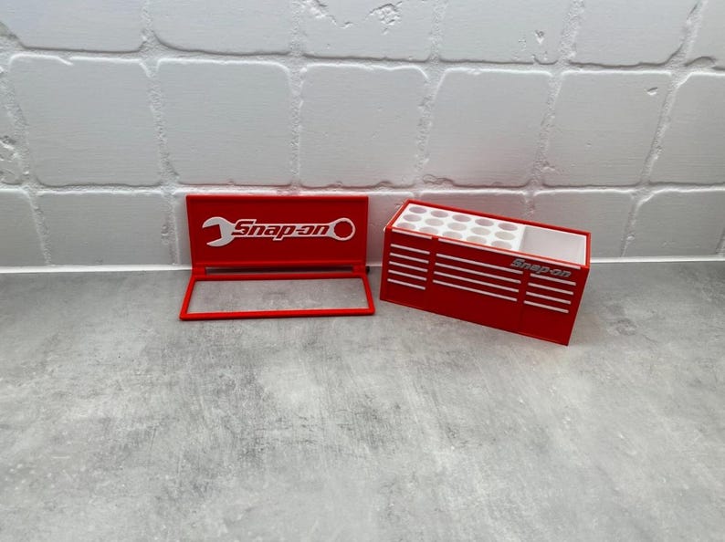 Toolbox Business Card and Pen Holder – Mini Tool Chest Desk Organizer – Perfect Gift for ...