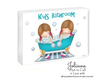 Kids bathroom signs | Etsy