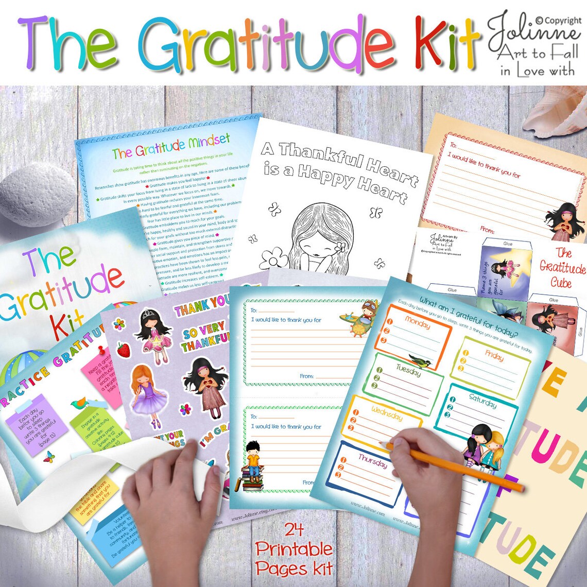 Gratitude Kit for Kidsactivity Kit for Kidprintable Kit for - Etsy