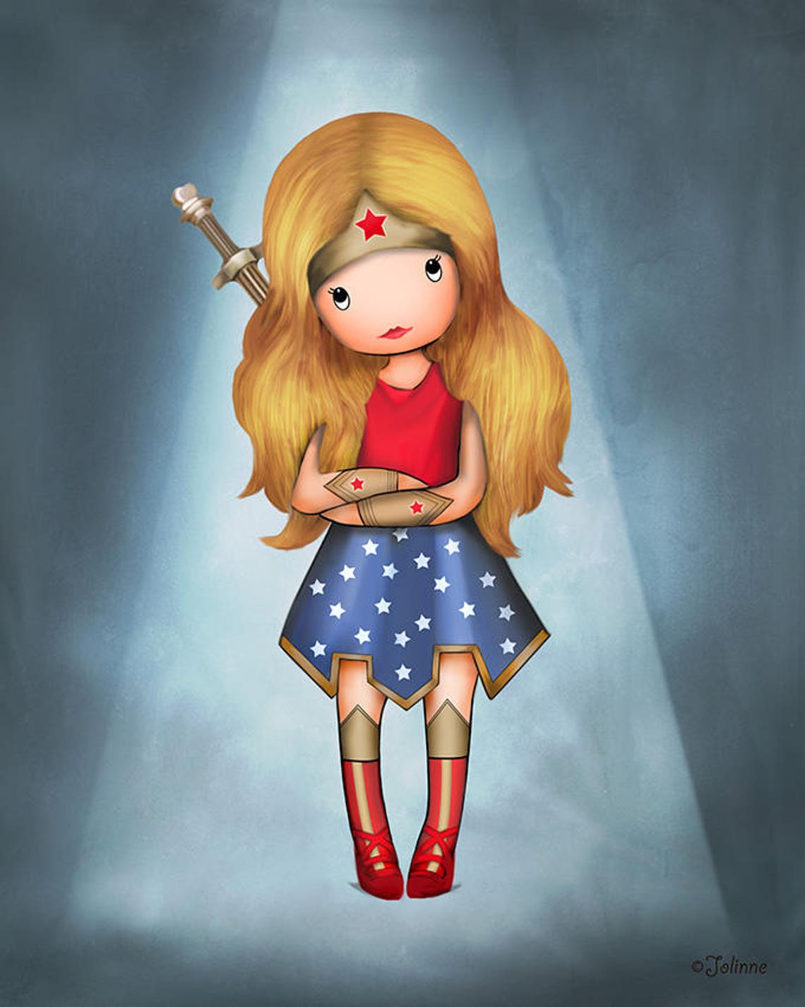 Wonder Woman Girls Canvas Room Wall Artwonder Woman Art for | Etsy