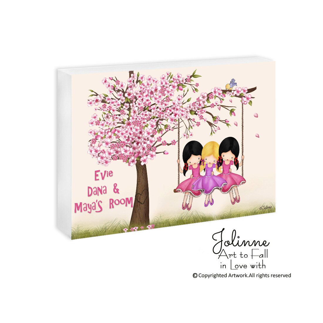 3 Sisters Room Door Sign, Personalized Sisters Room Sign,custom Names ...