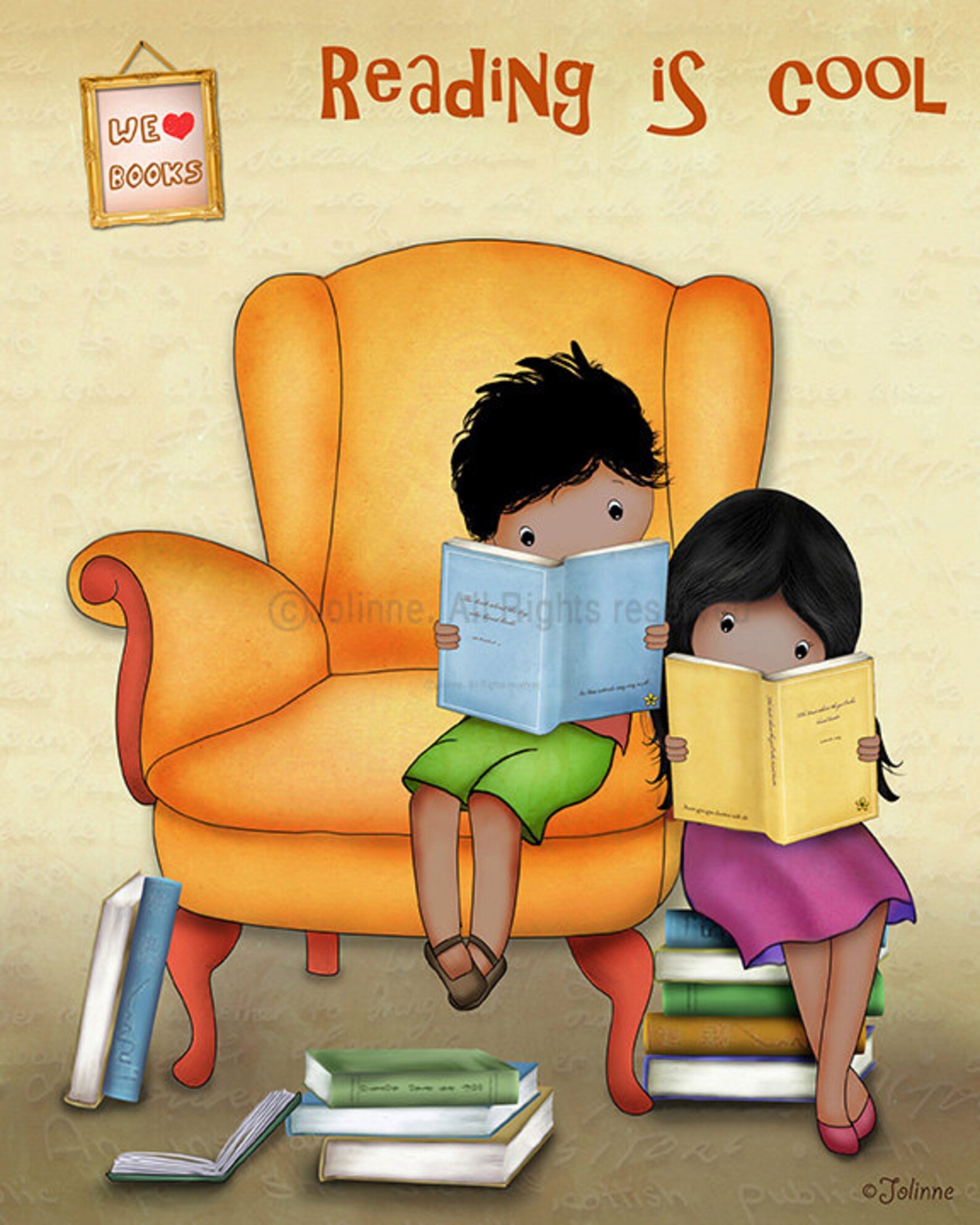 Reading is Cool, Children Reading Decor, Kids Reading Room Decor ...