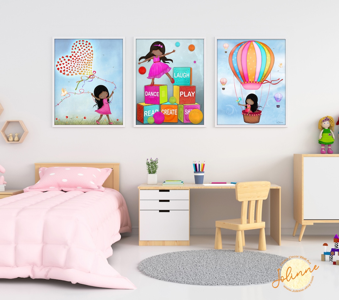 Playroom Posters Set,set of 3 Posters for Girls Room,posters Kids Room ...