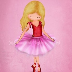 Ballerina Dancer Wall Poster,artwork for Kids Room or Nursery,dancing ...
