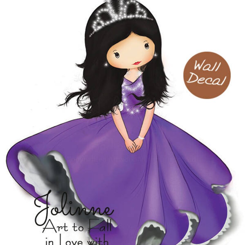 Princess Wall Decal - Etsy