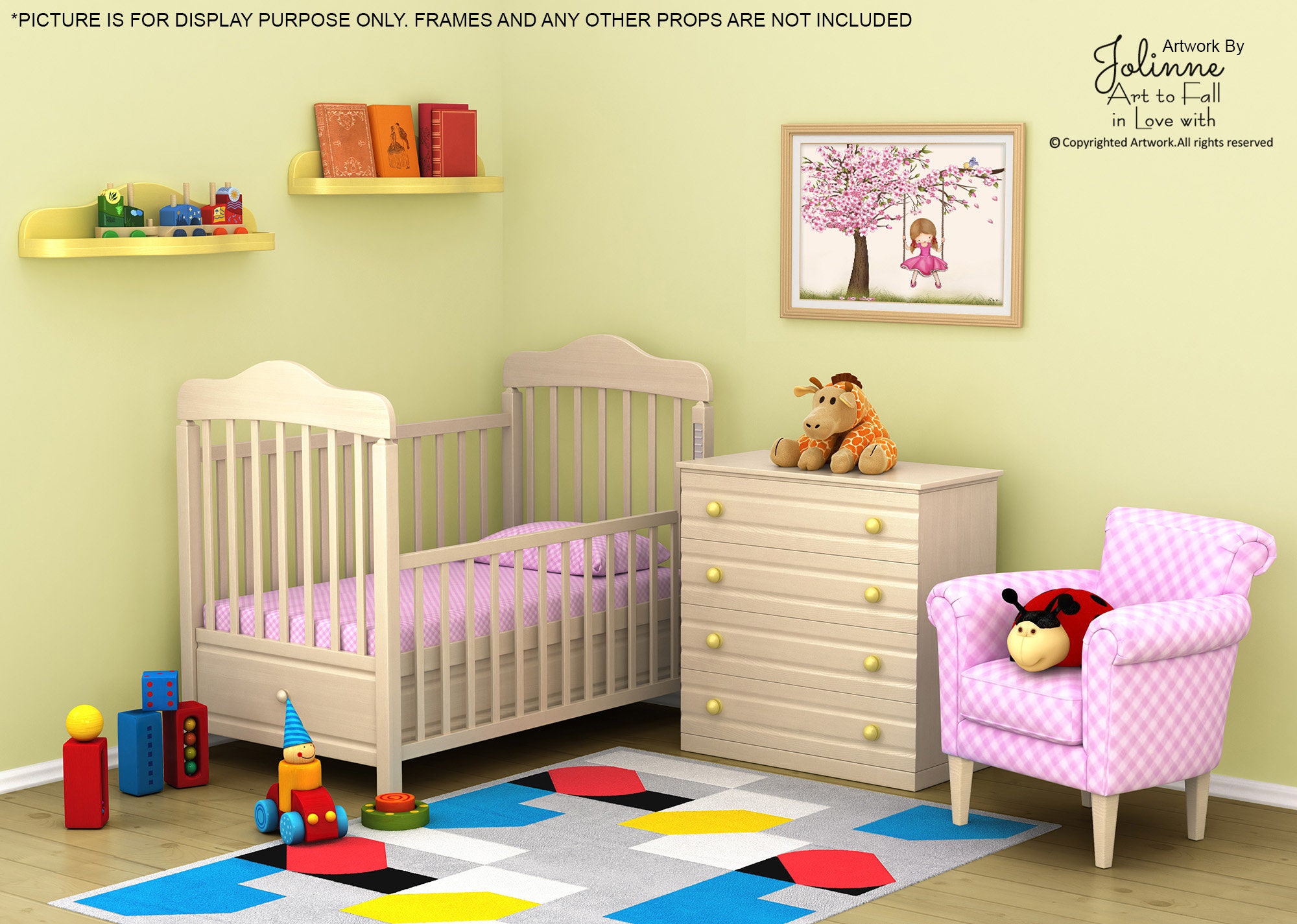 Girls Room Wall ArtChildren's Bedroom DecorToddler Girl | Etsy