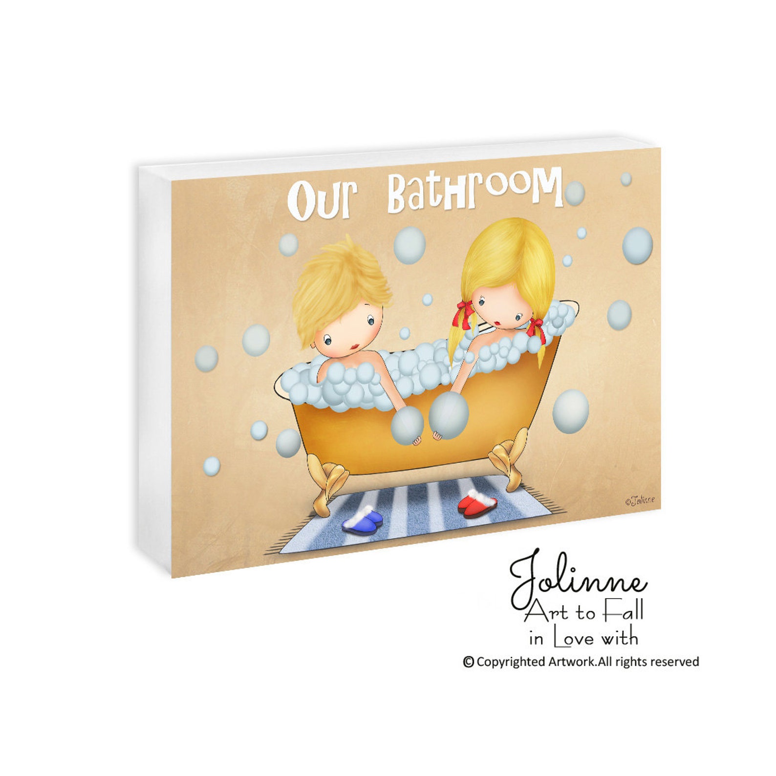 Kids Bathroom Door Sign, Personalized Bath Door Sign, Door Hanger ...