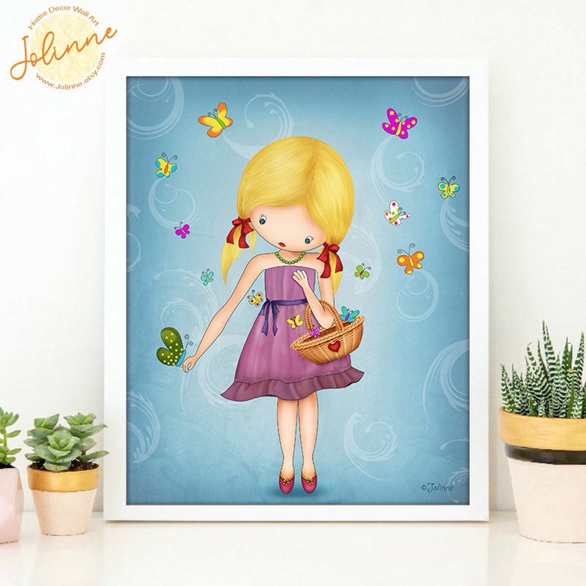 Artwork for Kids Rooms Girls Room Wall Art Decorationbaby | Etsy