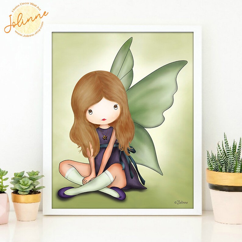 Little Girl Angel Room Artposter Print Baby Angelangel - Etsy