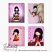 Set of 4 Wall Posters for Girls Roomgirls Room Wall Art - Etsy