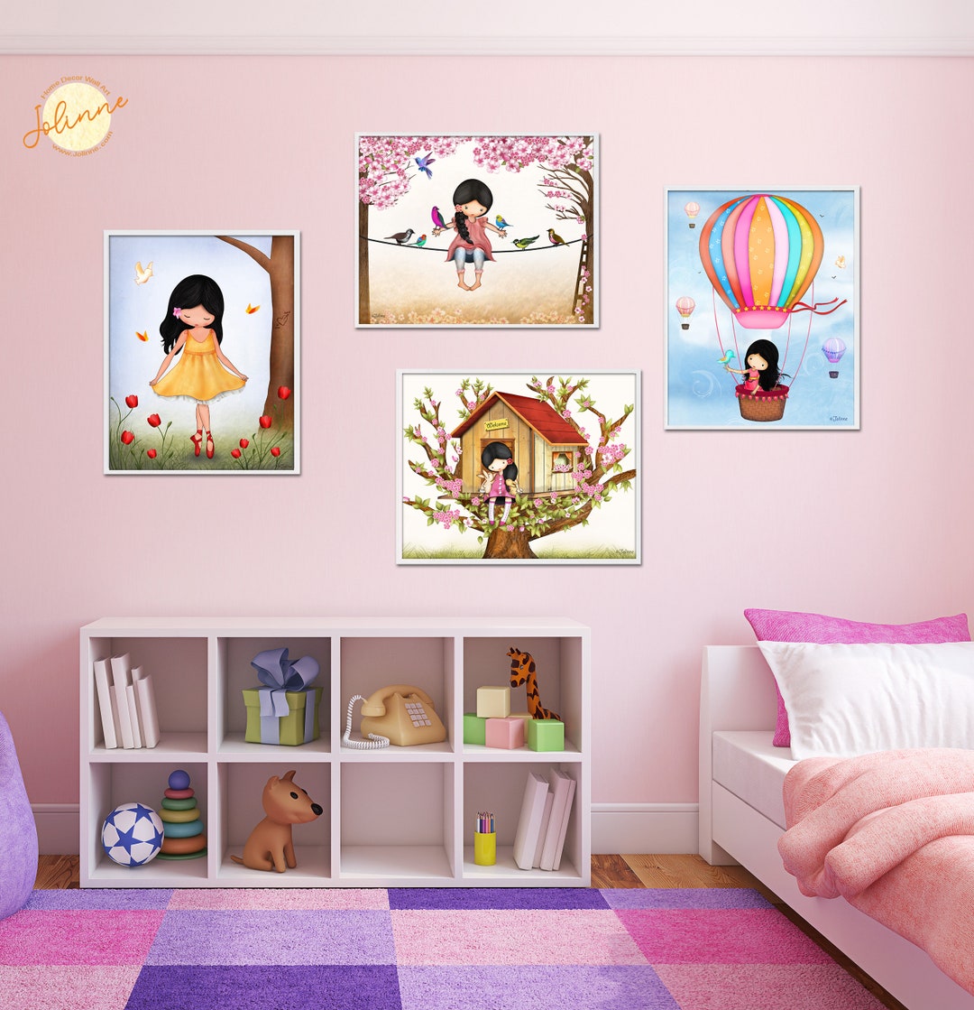 Girls Room Pictures,posters for Girls Bedroom,childrens Wall Art Room ...
