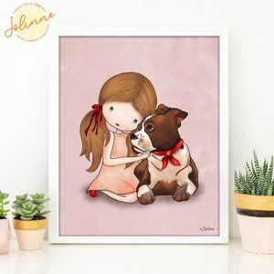 Poster for Girls Room, Kids Room Picture, Illustration for Children's ...