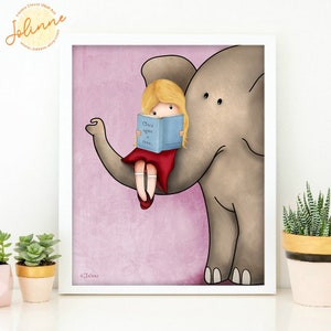 African American Kids Room Decor,reading Books Wall Art,children's ...