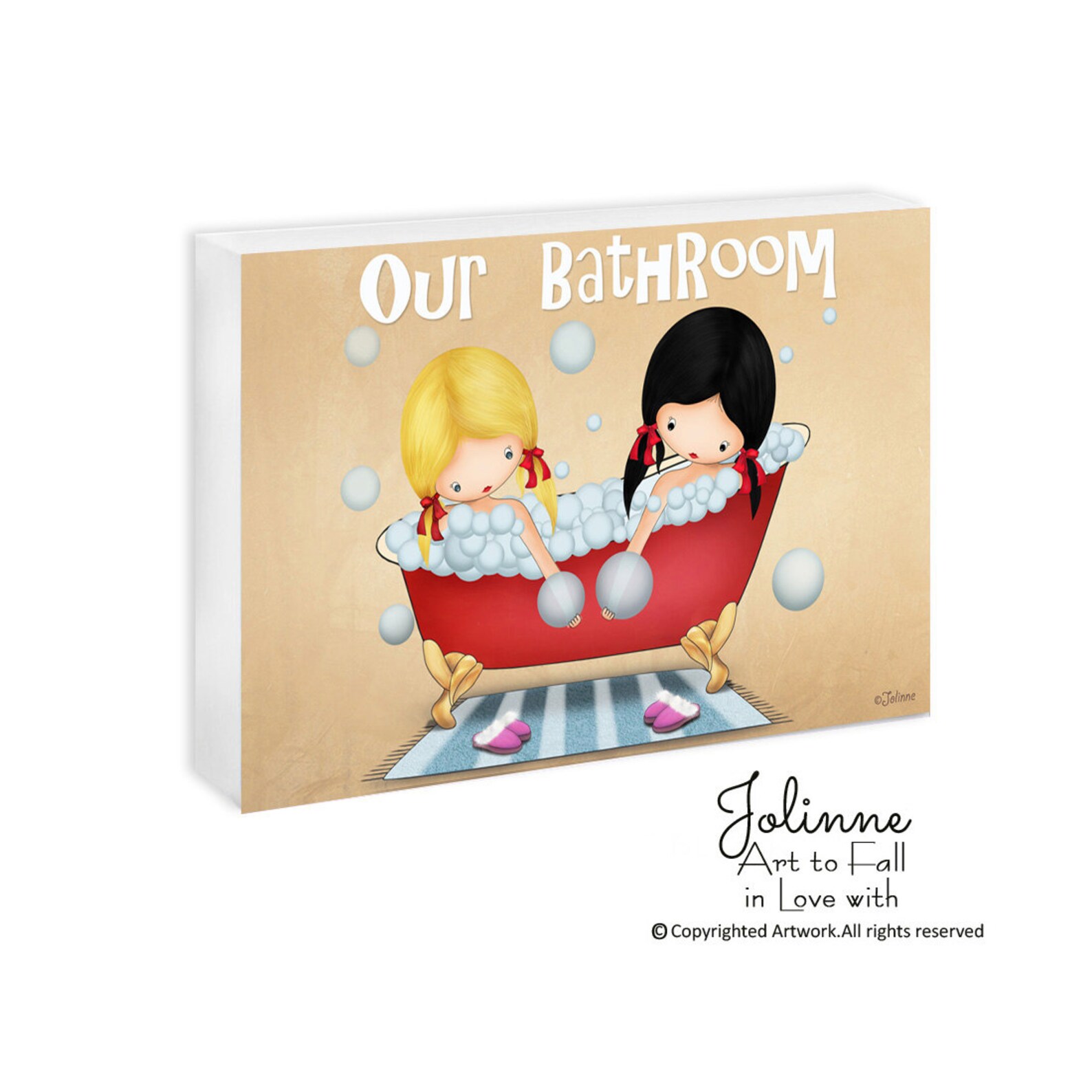 Kids Bathroom Door Sign, Personalized Bath Door Sign, Door Hanger ...