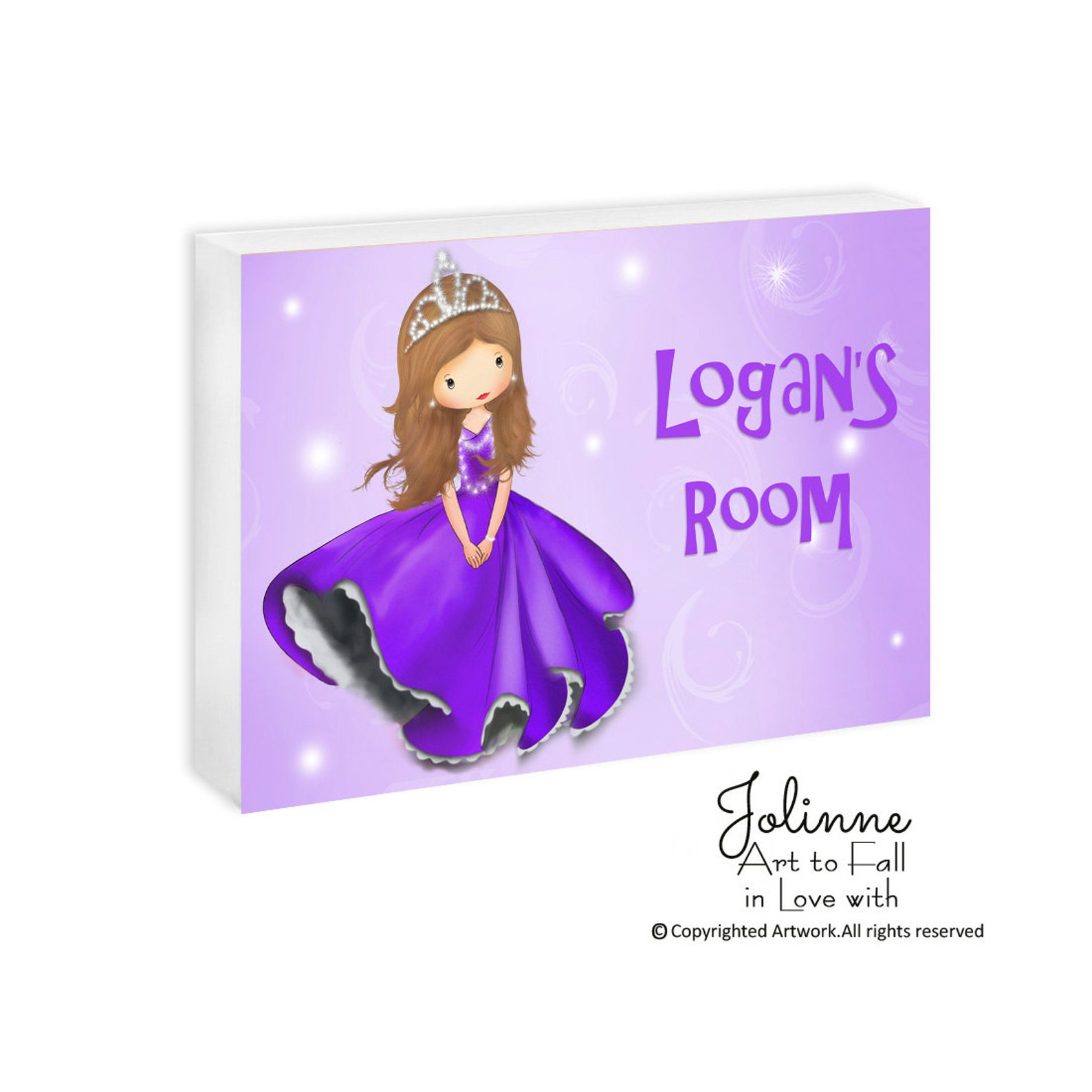 Girl Room Sign Princess,kid Door Name Sign Princess,girl Room Art Print ...
