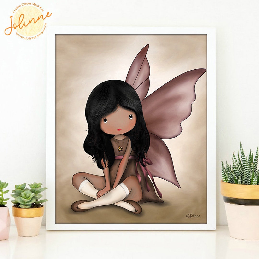 Little Girl Angel Room Art,poster Print Baby Angel,angel Artwork Girl ...